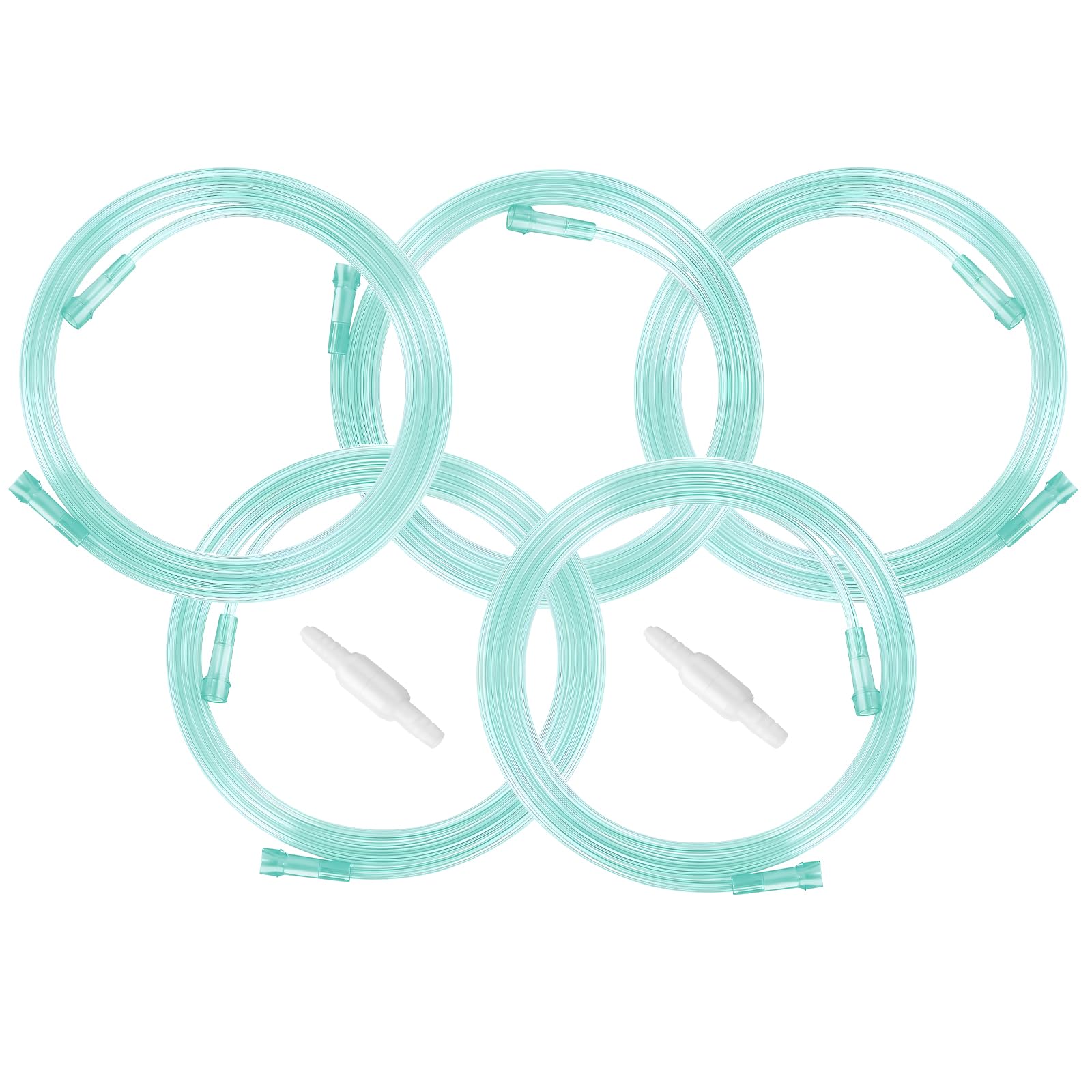 Amazon.com: 5 Pack Oxygen Tubing with 2pcs Oxygen Tubing Connector ...