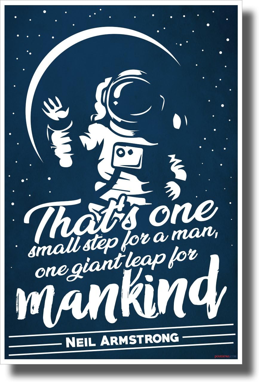Amazon.com: That's One Small Step For Man - Neil Armstrong - NEW ...