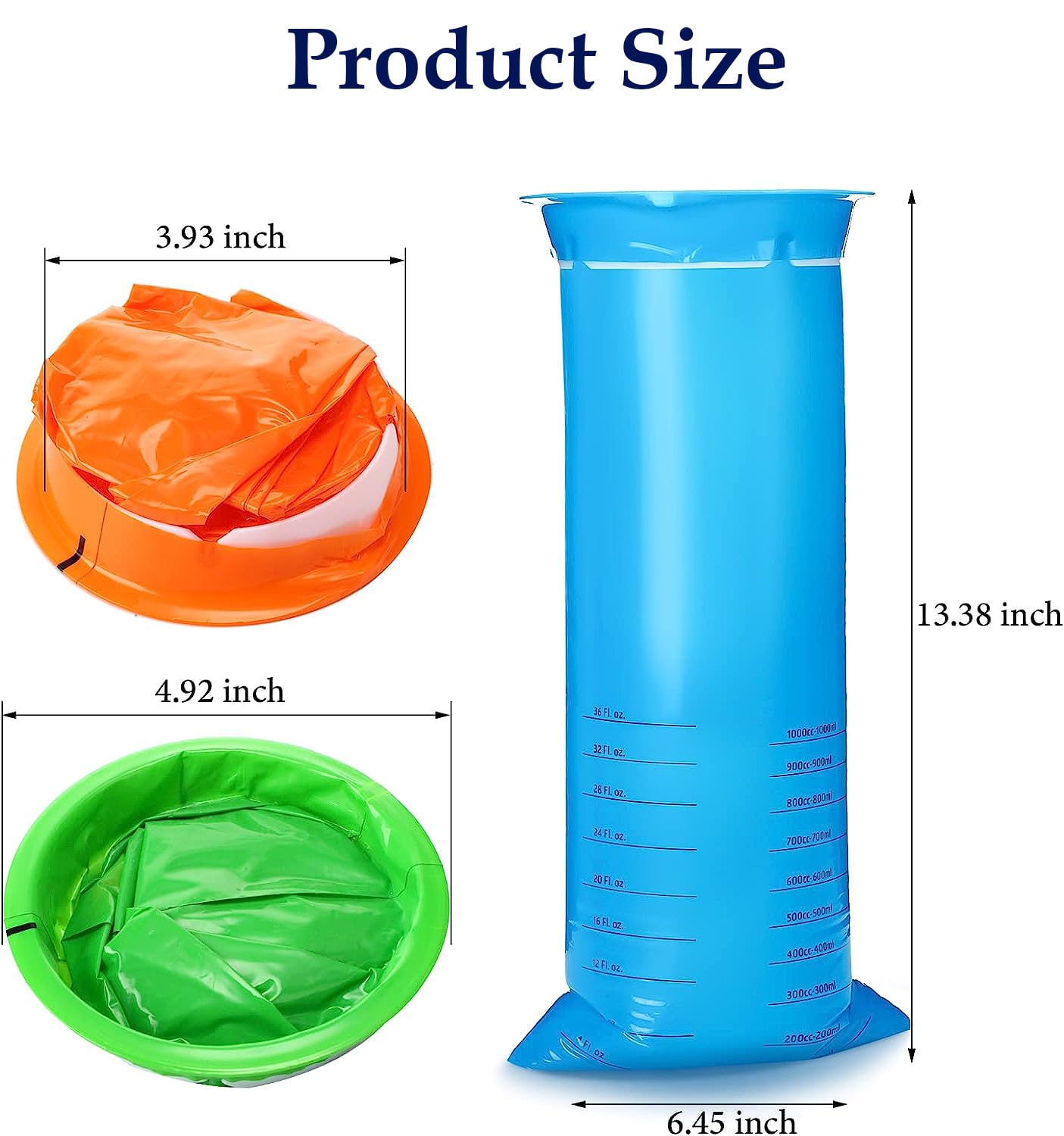 Snapklik.com : PUROSUR 60 Count Vomit Bag Portable Emesis Puke Bags ...