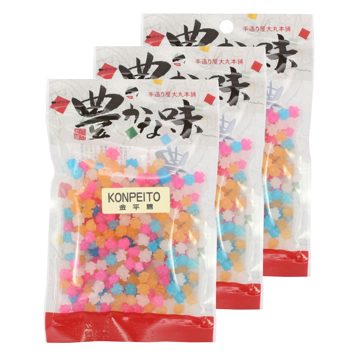 Amazon.com : Daimaru Japanese Candy (Konpeito, 3 Pack) : Grocery ...