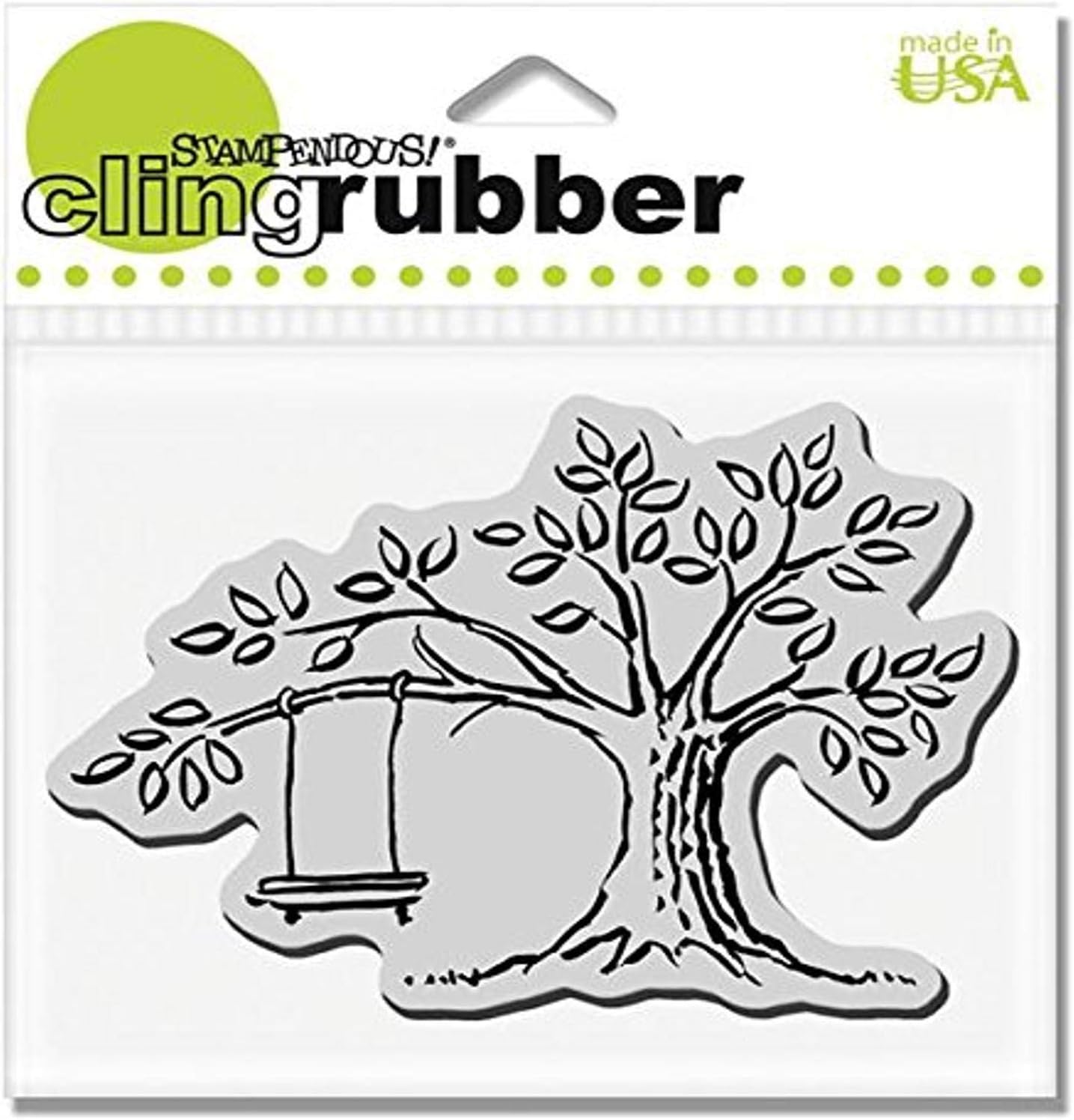 Amazon.com: Stampendous CRP121 Cling Rubber Stamp, Tree Swing : Arts ...