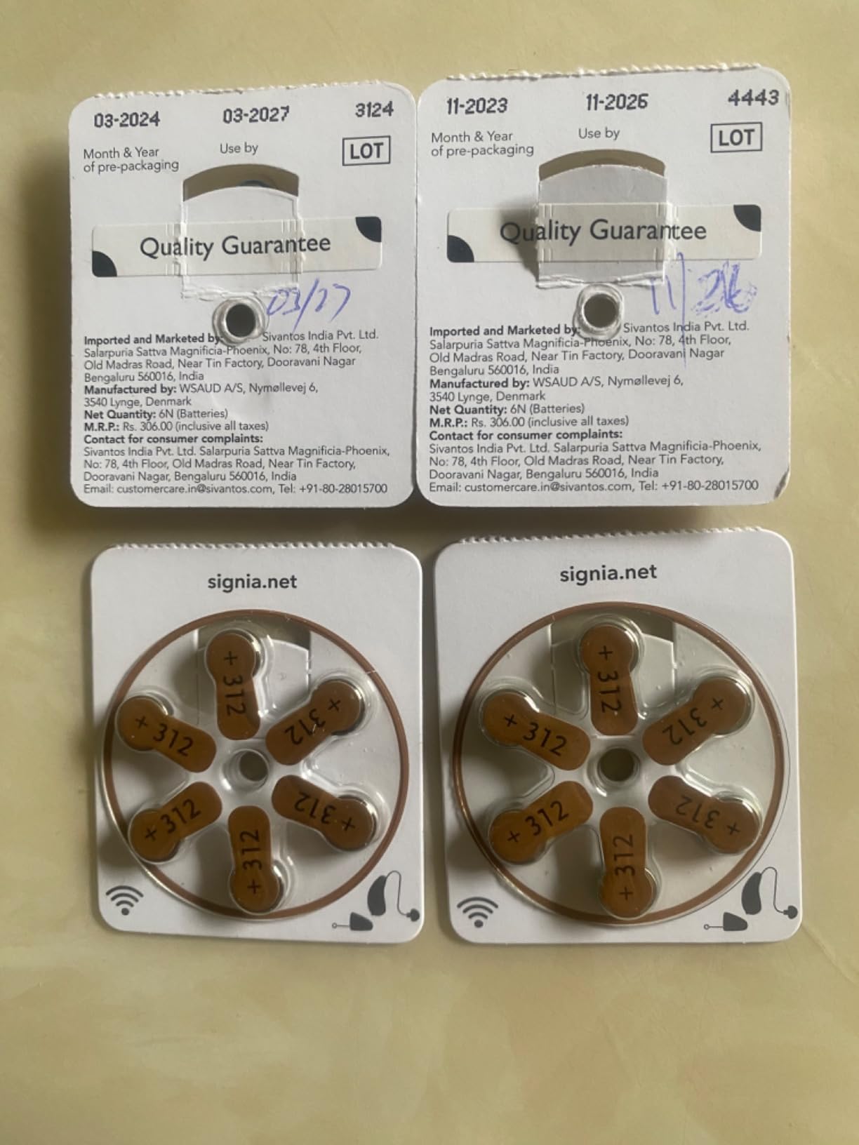 Signia Hearing Aid Battery Size 312, Pack of 24 Batteries : Amazon.in ...