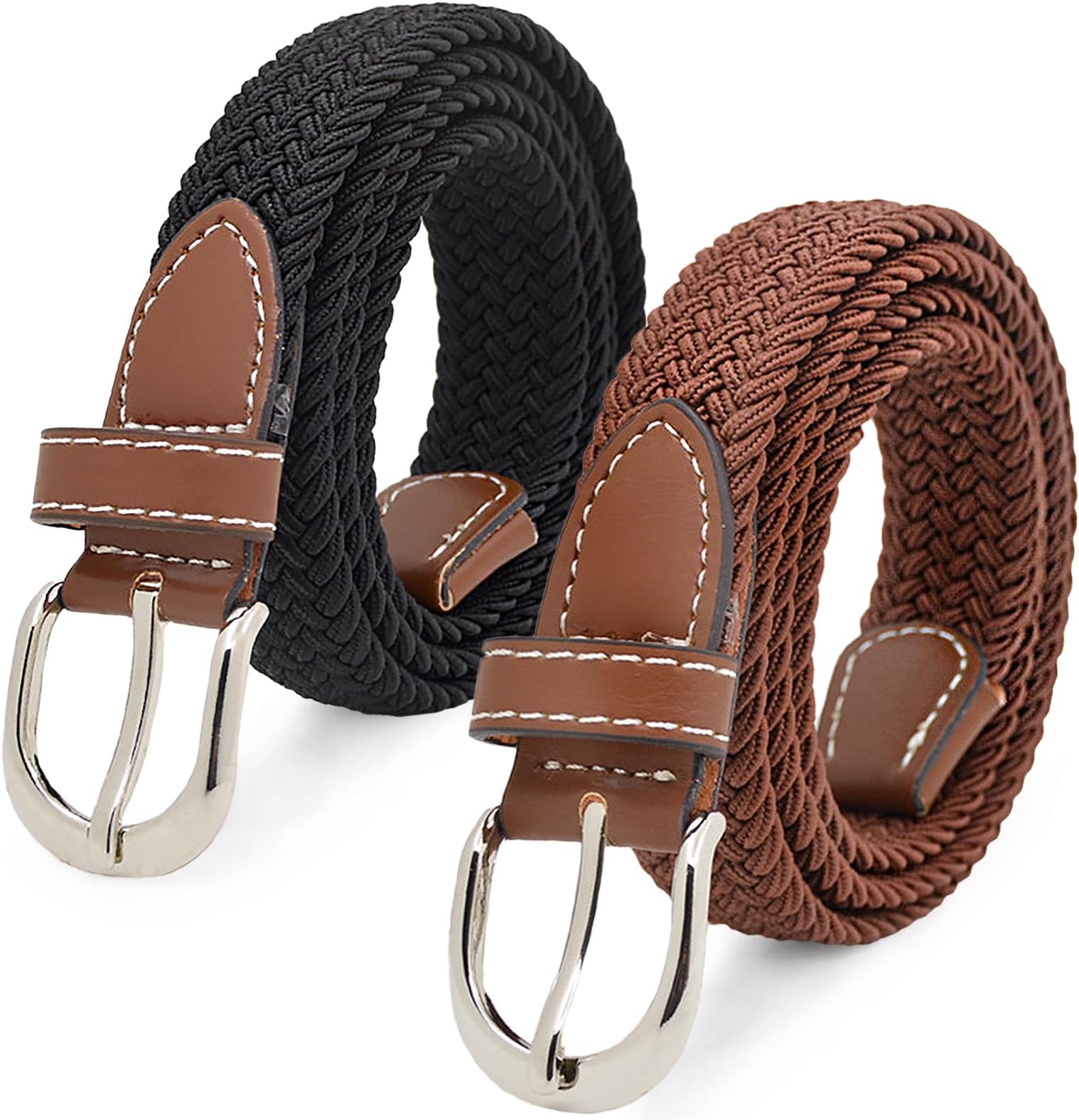Euqvunn 3 Pack Women PU Belts, Retro Women's Belts Adjustable Ladies ...