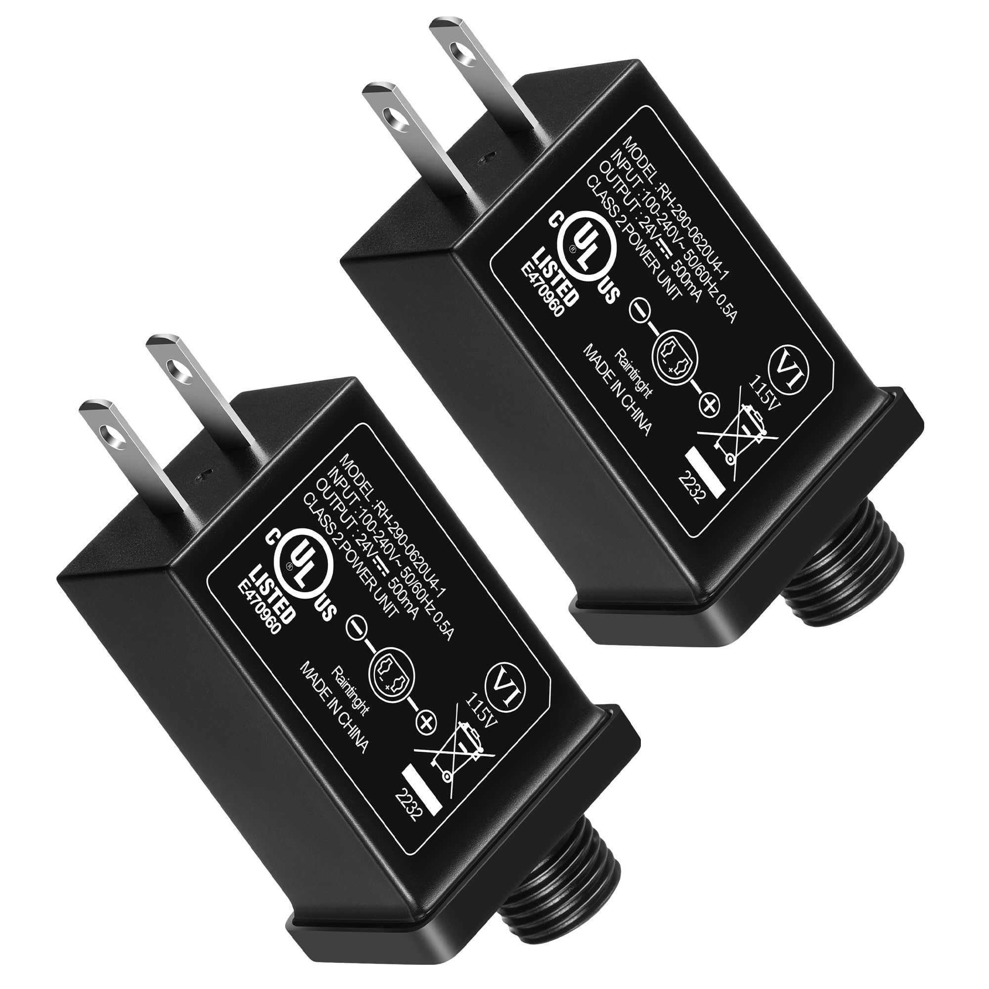 Enhon 2 Pack 24V LED Power Supply, UL Certification LED Transformer ...