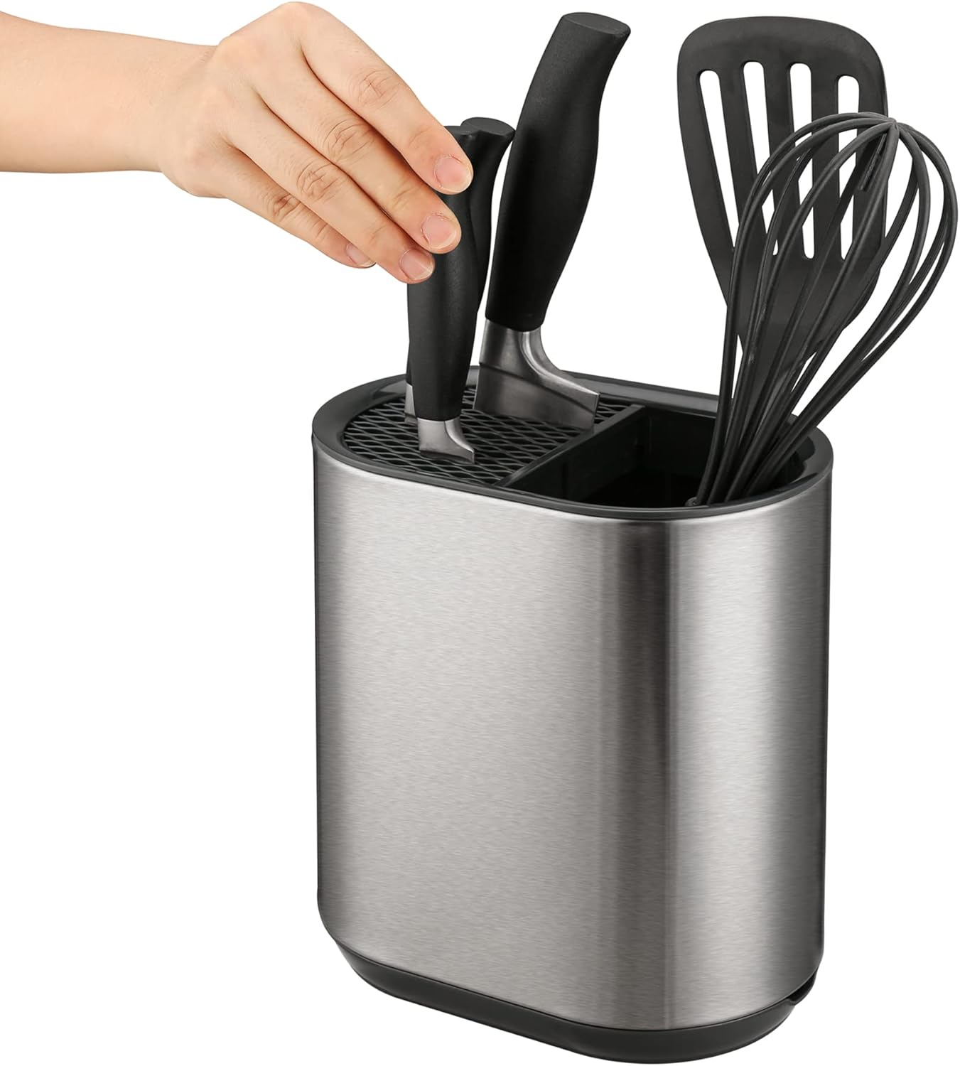 Amazon.com: SDlumeiy Stainless Steel and Plastic Knifes Holder ...