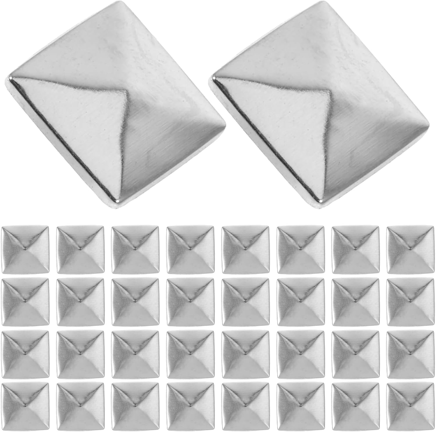 Amazon.com: TOPPERFUN 100Pcs Square Rivets, 0.39in Copper Rivets, Flat ...