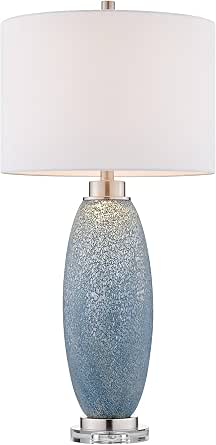 Lite Source Jecca 32 1/2" Textured Blue Glass Table Lamp - Amazon.com