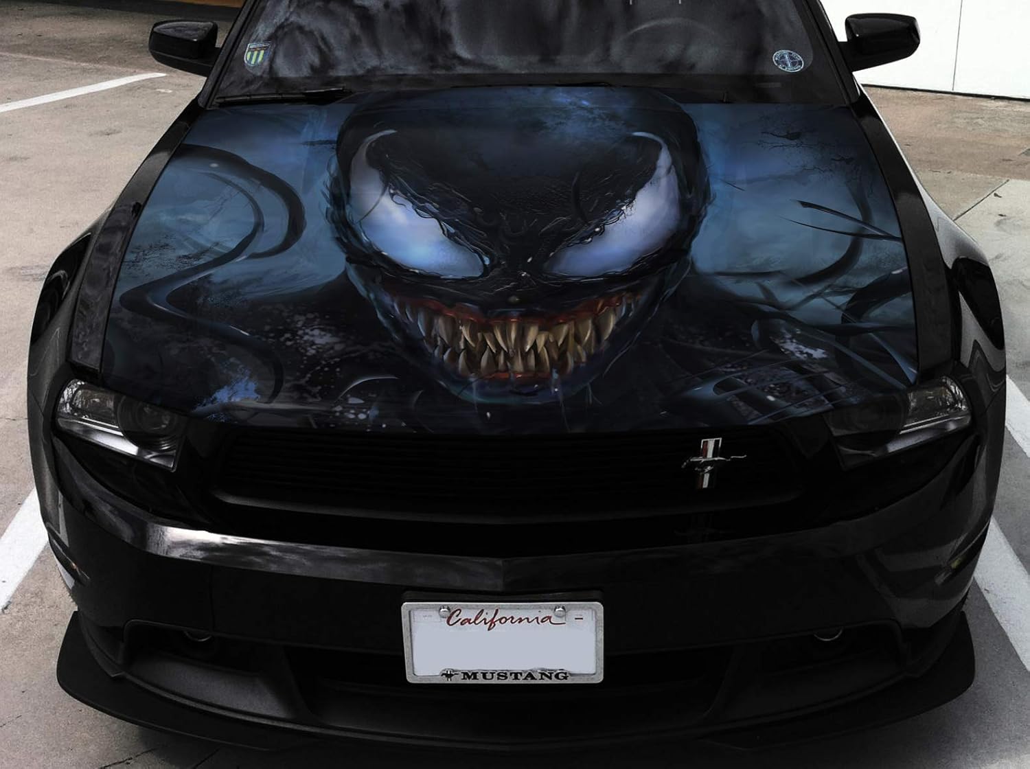 Stikka Vinyl Car Hood Wrap Full Color Graphics Decal Venom Grin Eddie ...