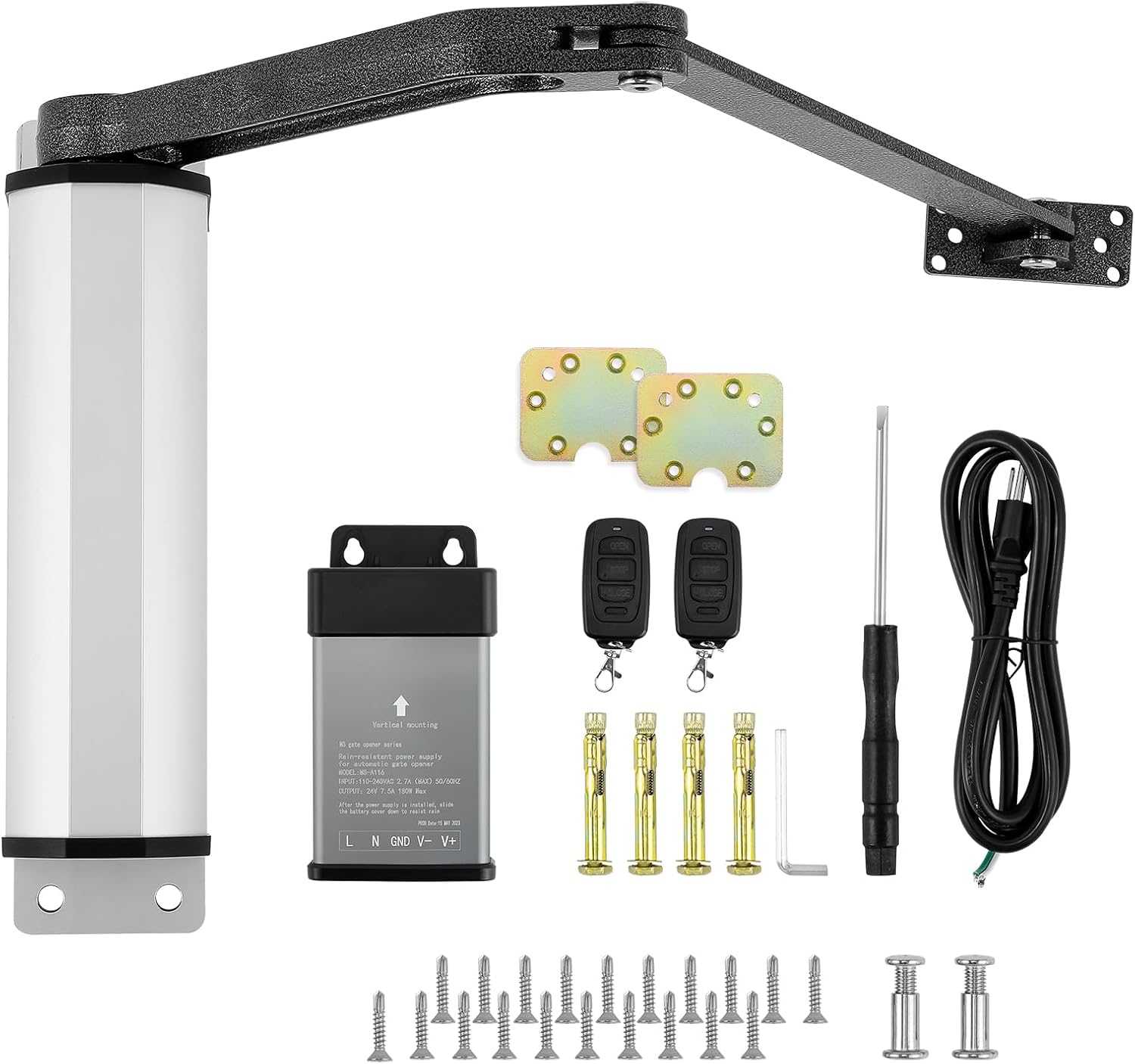 Amazon.com: Hanchen Automatic Gate Opener 550 Lbs Door Aluminium Alloy ...