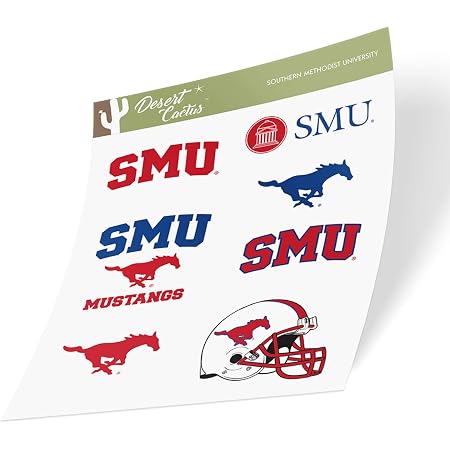 Amazon.com: Southern Methodist University SMU Mustangs Sticker Vinyl ...