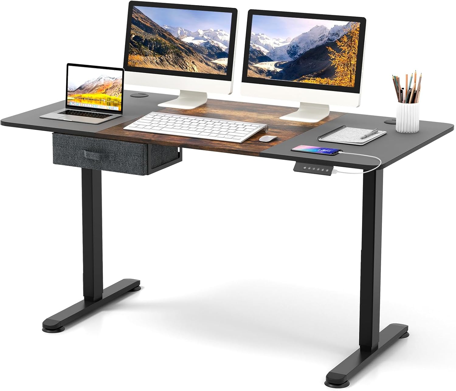 Amazon.com: Giantex Electric Standing Desk, 55" x 28" Height Adjustable ...