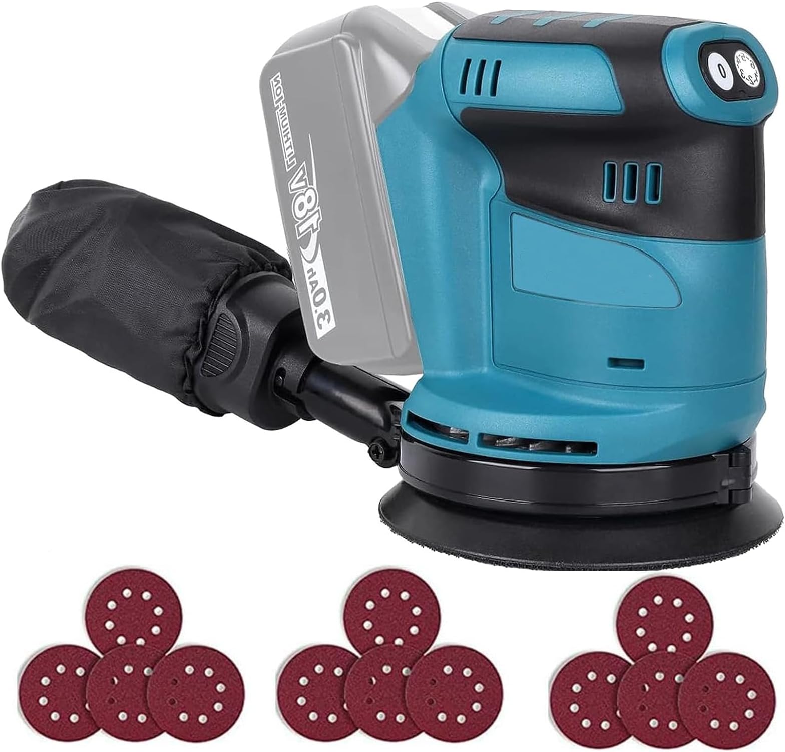NETTA Orbital Sander | 6 Variable Speeds | 350W | 1200 OPM | Includes ...