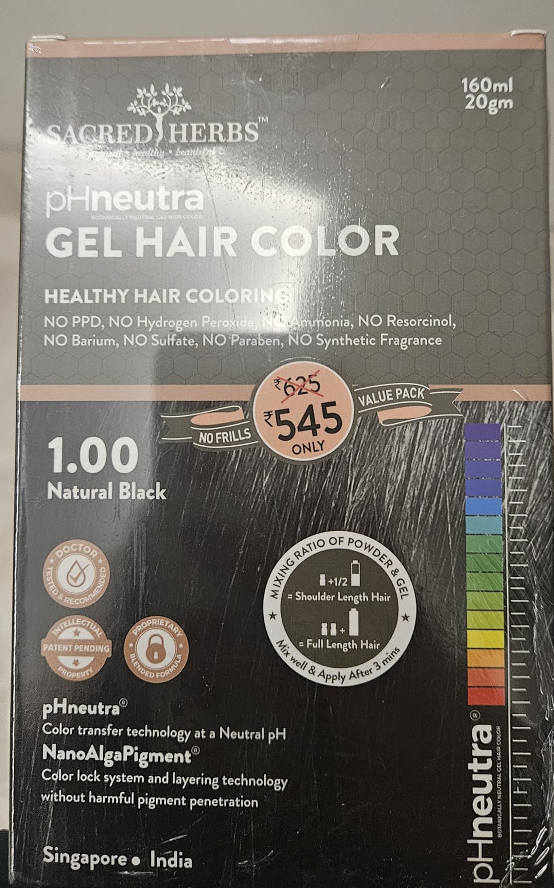 Buy SACRED HERBS Ammonia Free & PPD Free Natural Semi Permanent Gel ...