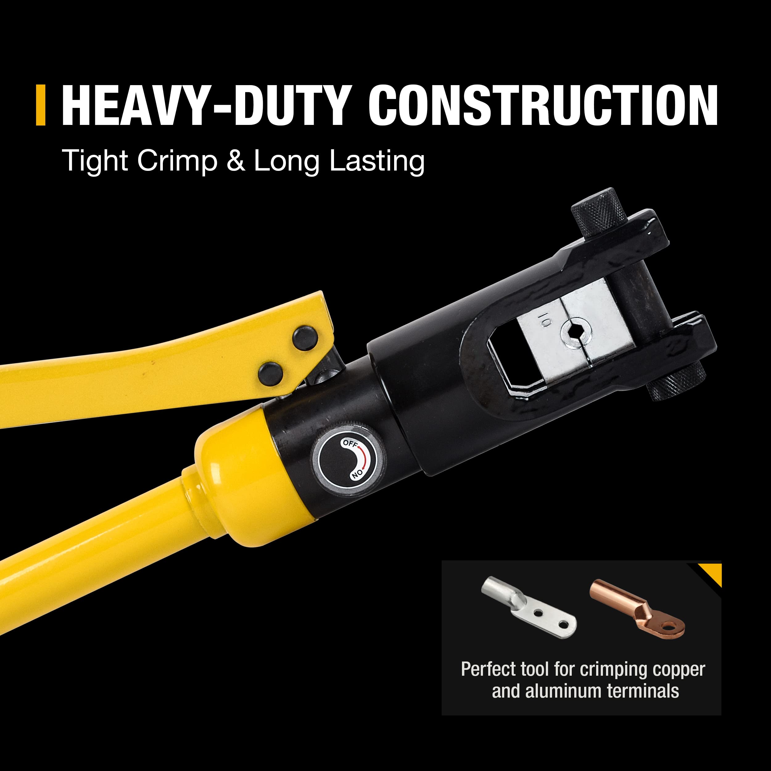 Snapklik.com : LCyindu 12T Hydraulic Crimping Tool 8AWG-250MCM Cable ...