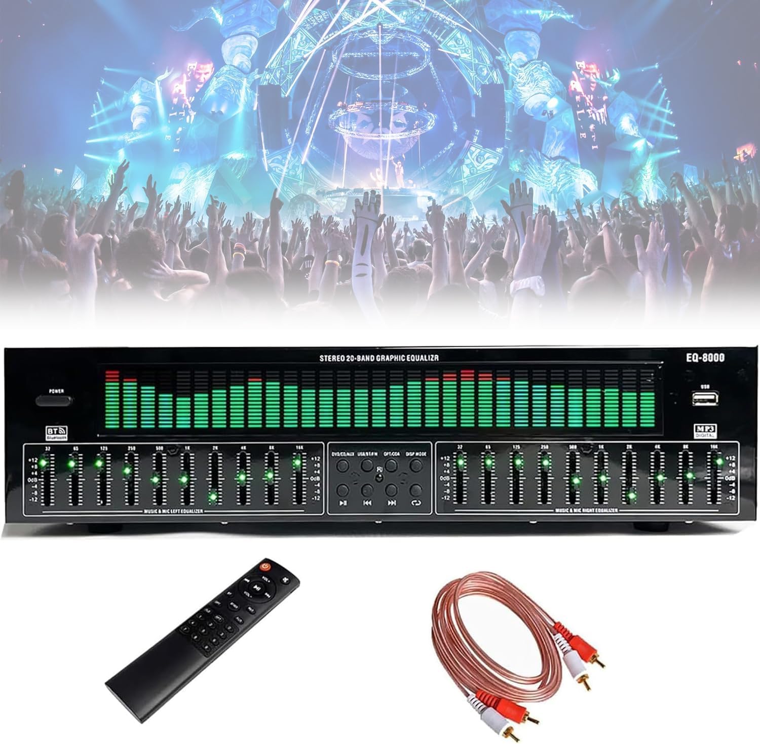 Amazon.com: 31-Band Digital Equalizer, LED Music Spectrum Analyzer ...