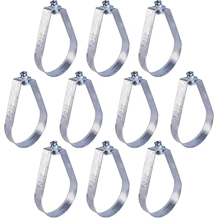 HIGHCRAFT ITSO-HQ114-10 Swivel Loop Pipe Hanger, Pre-Galvanized Steel ...