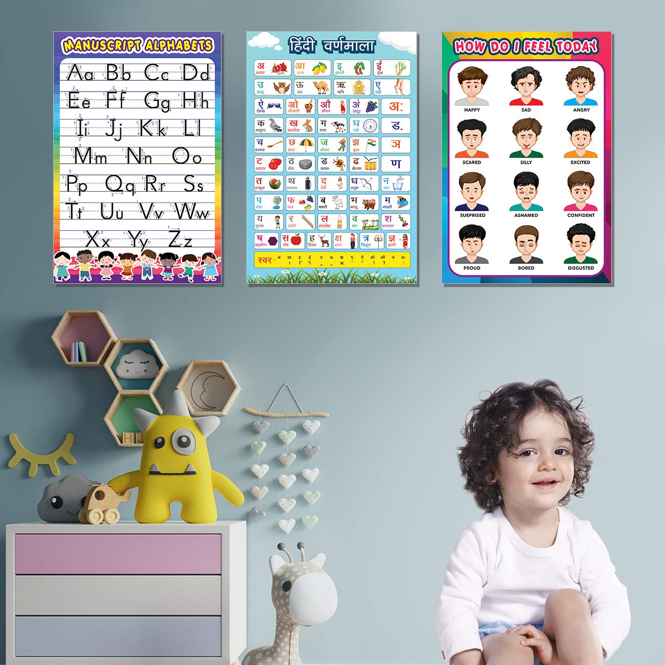Buy Chaka Chaundh Alphabet, Numbers, Time, 1 to 100 Counting and ...