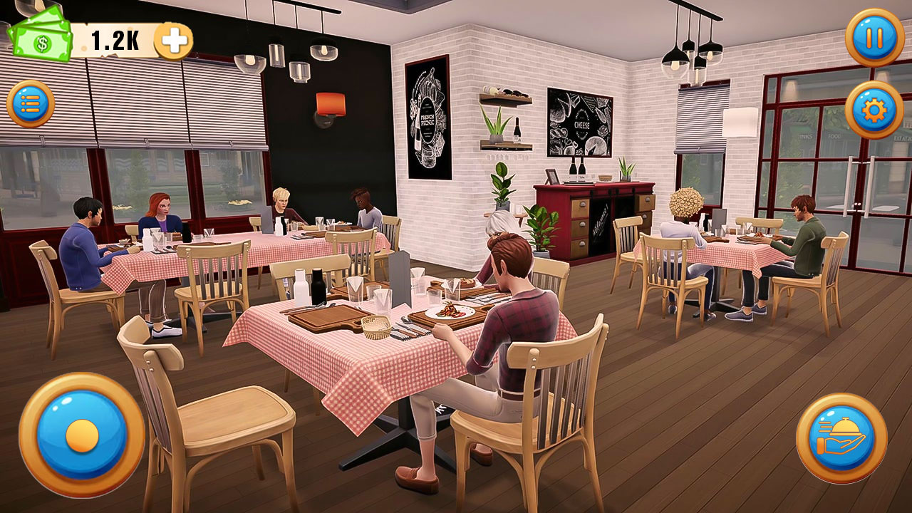 Real Restaurant Bar Simulator Games 3D: Restaurant Kitchen Cooking ...
