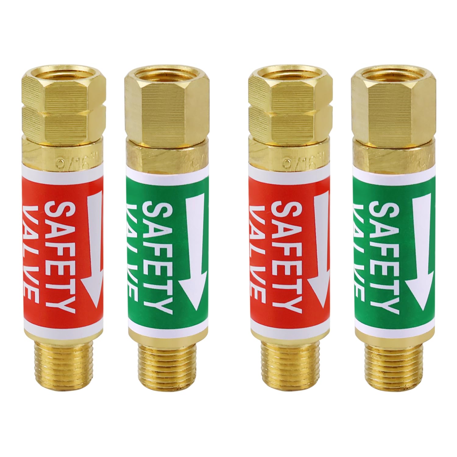 TIANLYLIN Oxygen Acetylene Flashback Arrestors Set Regulator End 9/16 ...