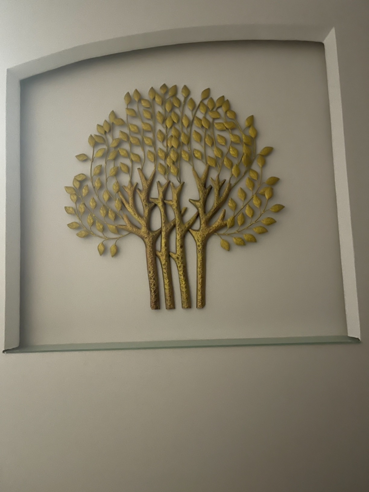 vedas Gold Metal Tapasi Tree Wall Decor ative Hanging & Mounted Art ...