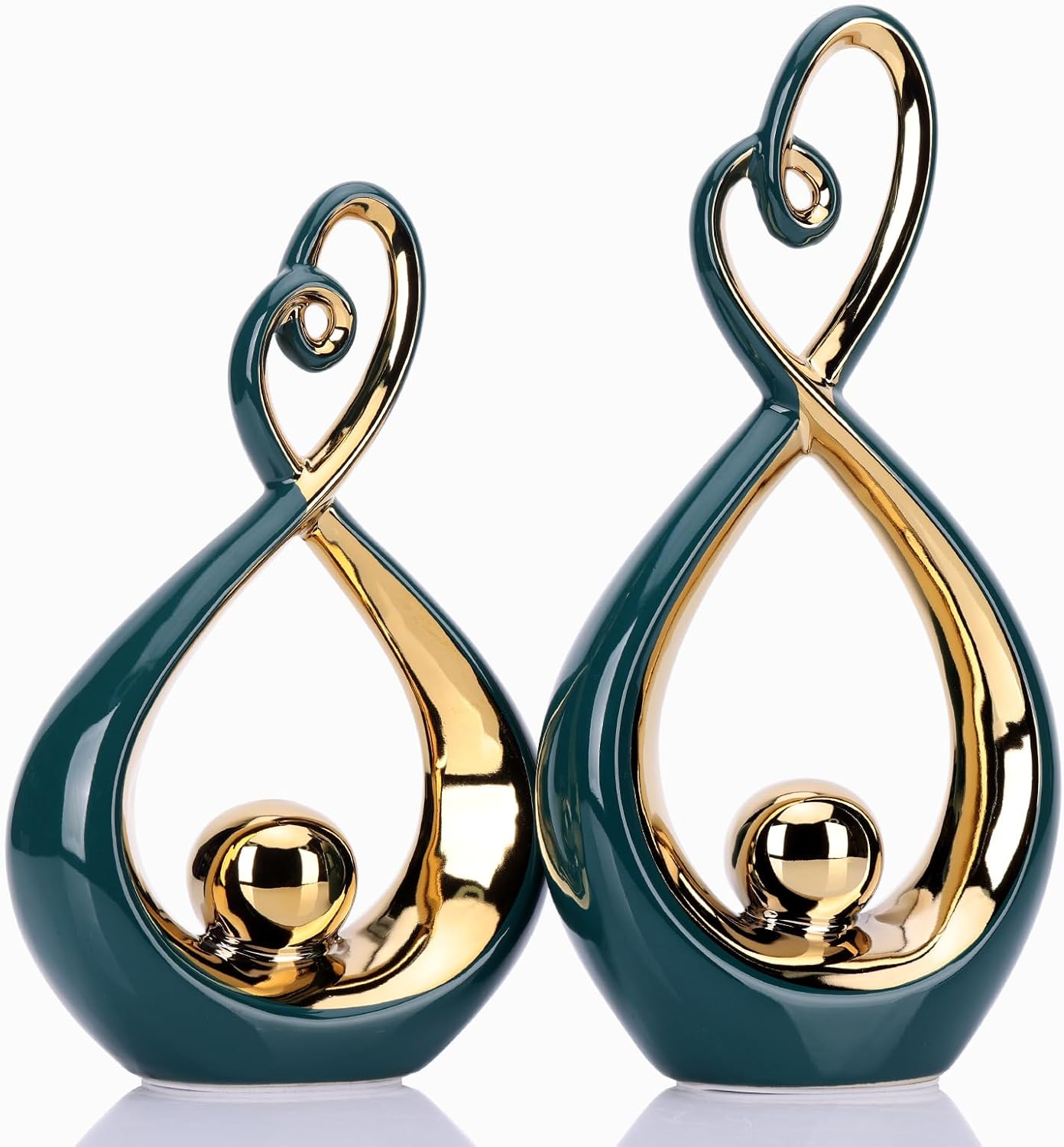 Amazon.com: DOVDOV Modern Art Home Decor Statues, Unique Ceramic ...