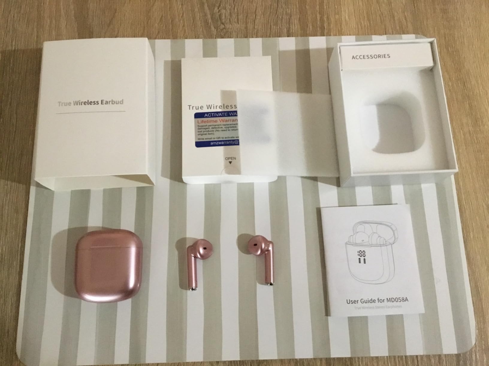 occiam Wireless Earbuds,Mini Bluetooth 5.3 Headphones HiFi Stereo ...