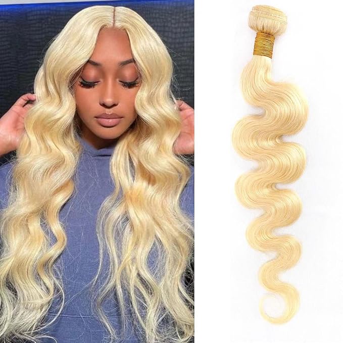 Amazon.com : 613 Bundles Body Wave Bundles Human Hair 100% Brazilian ...