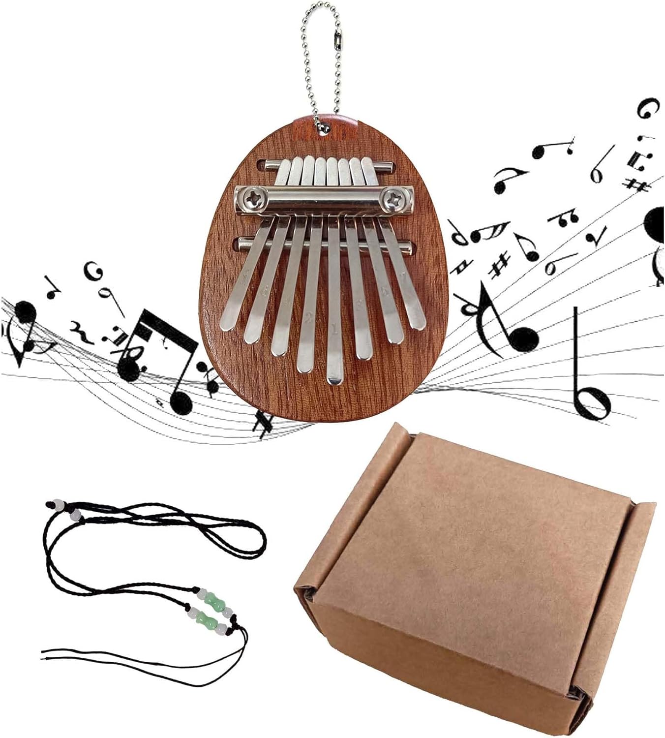 Kabbaleen Kalimba,8 Key Thumb Piano Portable Mini Finger Piano Musical ...