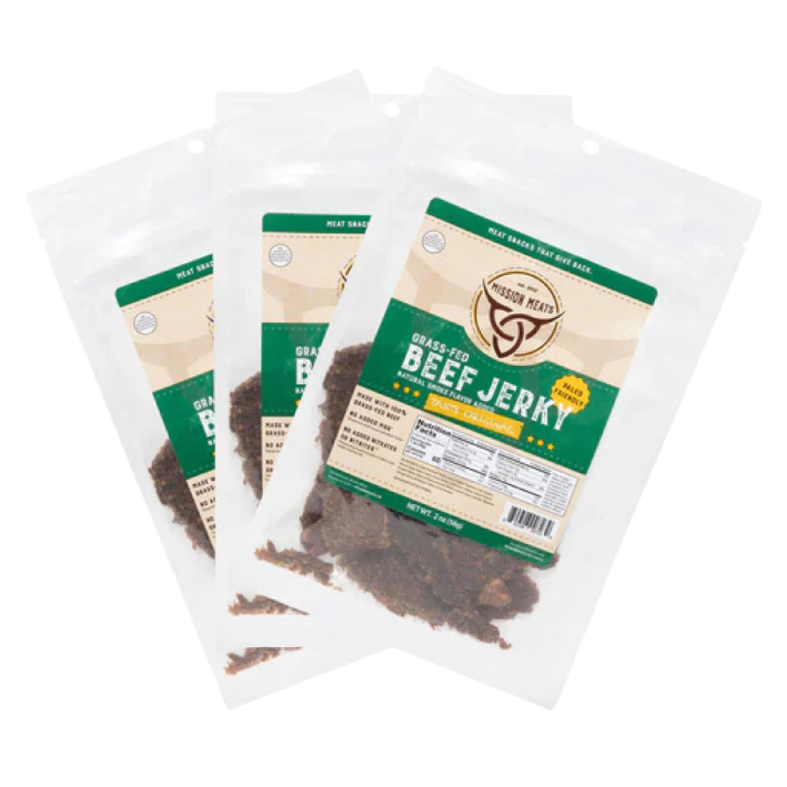Amazon.com: Mission Meats Grass Fed Beef Jerky (Original) – Delicious ...