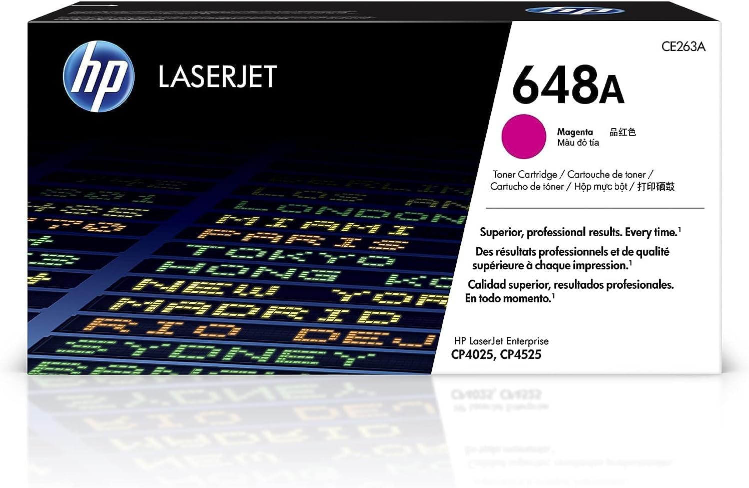 HP CE263A 648A Original LaserJet Toner Cartridge, Magenta, Single Pack ...