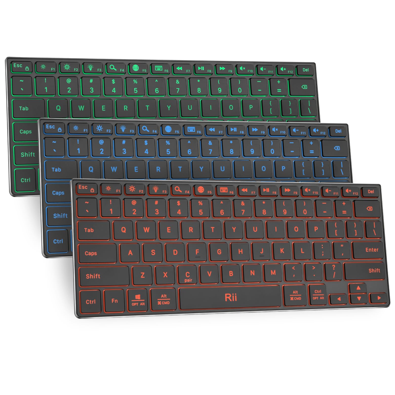 Snapklik.com : Bluetooth Keyboard X9,RGB Wireless Keyboard, Type-C ...