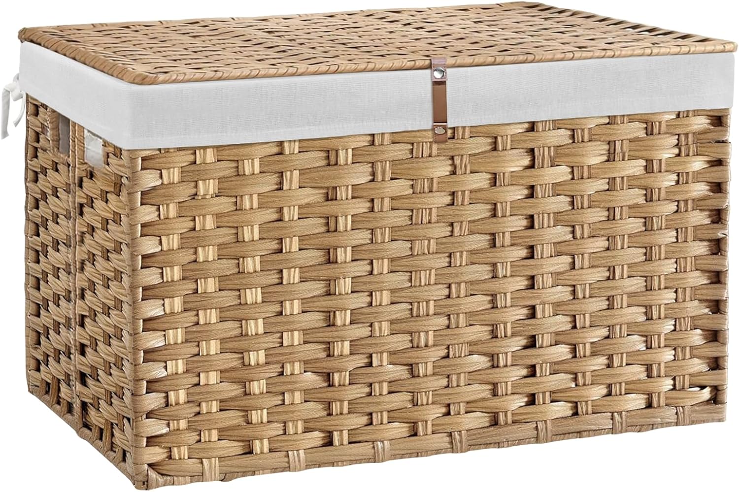 Amazon.com: 180L Wicker Storage Basket with Lid, Handwoven Rattan Large ...
