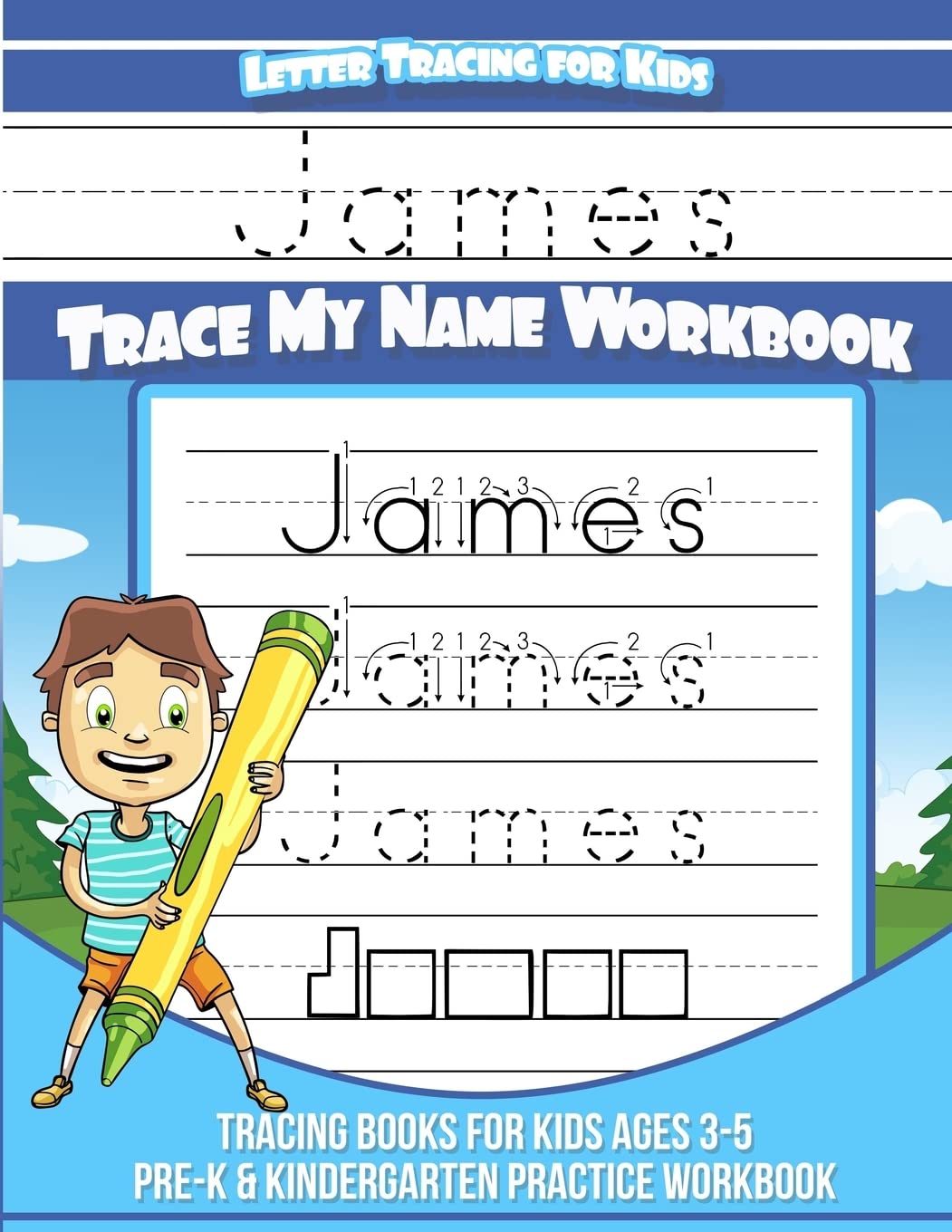 Letter Tracing for Kids James Trace my Name Workbook: Tracing Books for ...