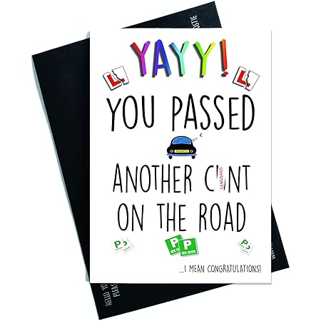 Brainbox Candy - Funny Humorous Cheeky Congratulations On Passing Your ...