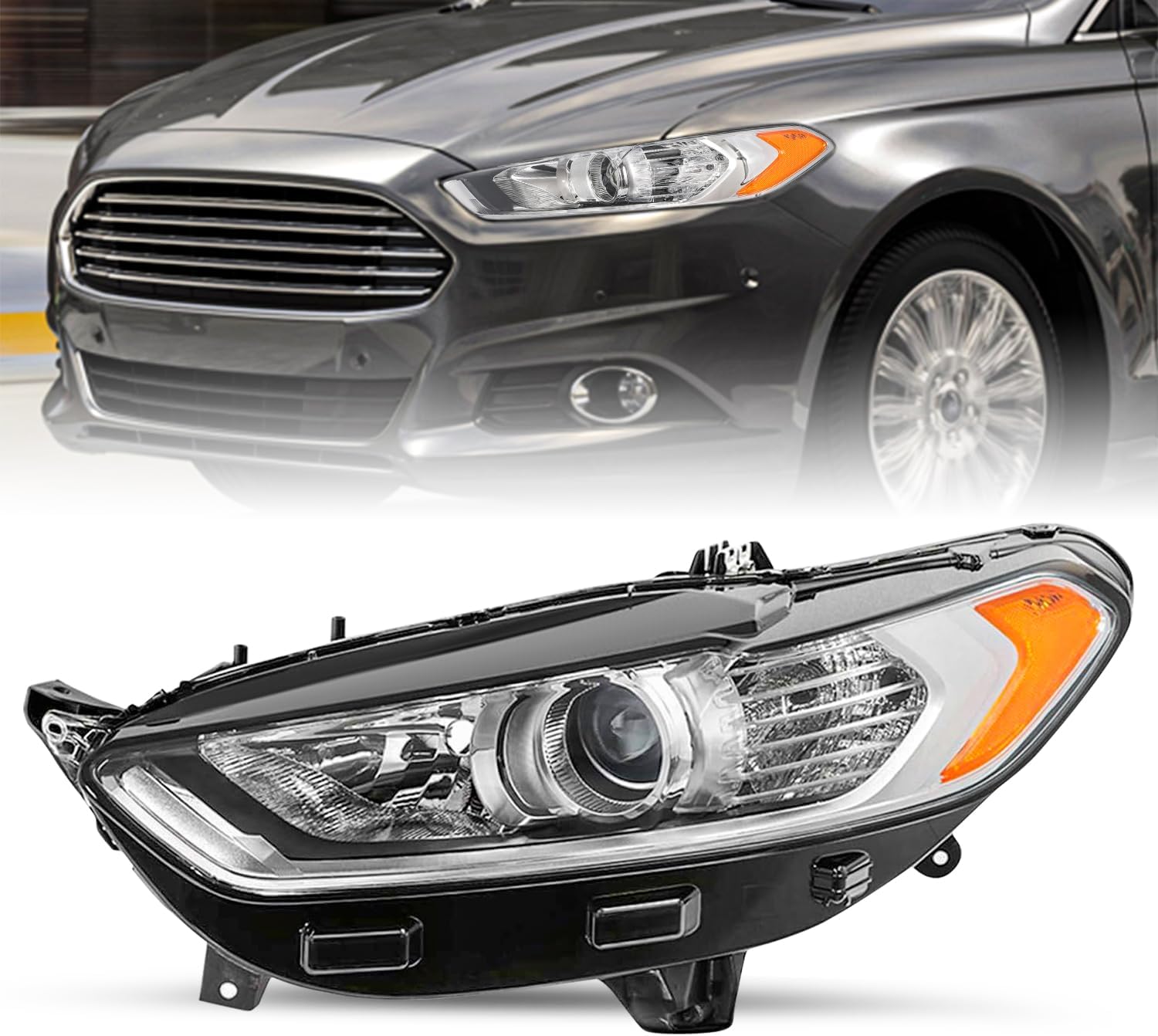 Amazon.com: SOCKIR Projector Headlight Assembly Fit for 2013-2016 Ford ...