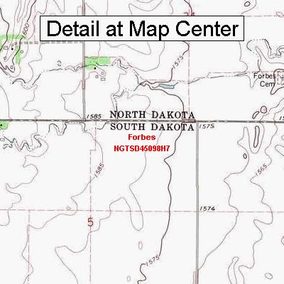 Amazon.com : USGS Topographic Quadrangle Map - Forbes, South Dakota ...