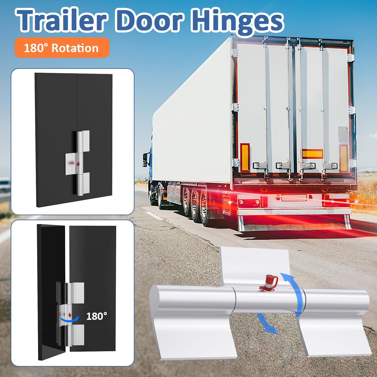 Snapklik.com : 9 Inch Aluminum Greaseable Weld On Door Hinge Ramp Gate ...