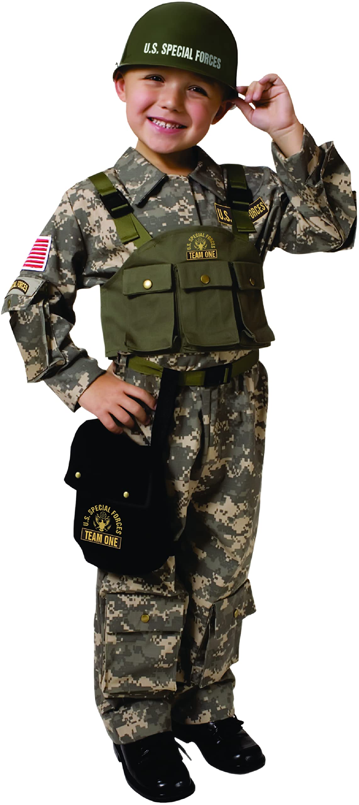 Dress Up America Army Costume For Boys Military Soldier Special ...