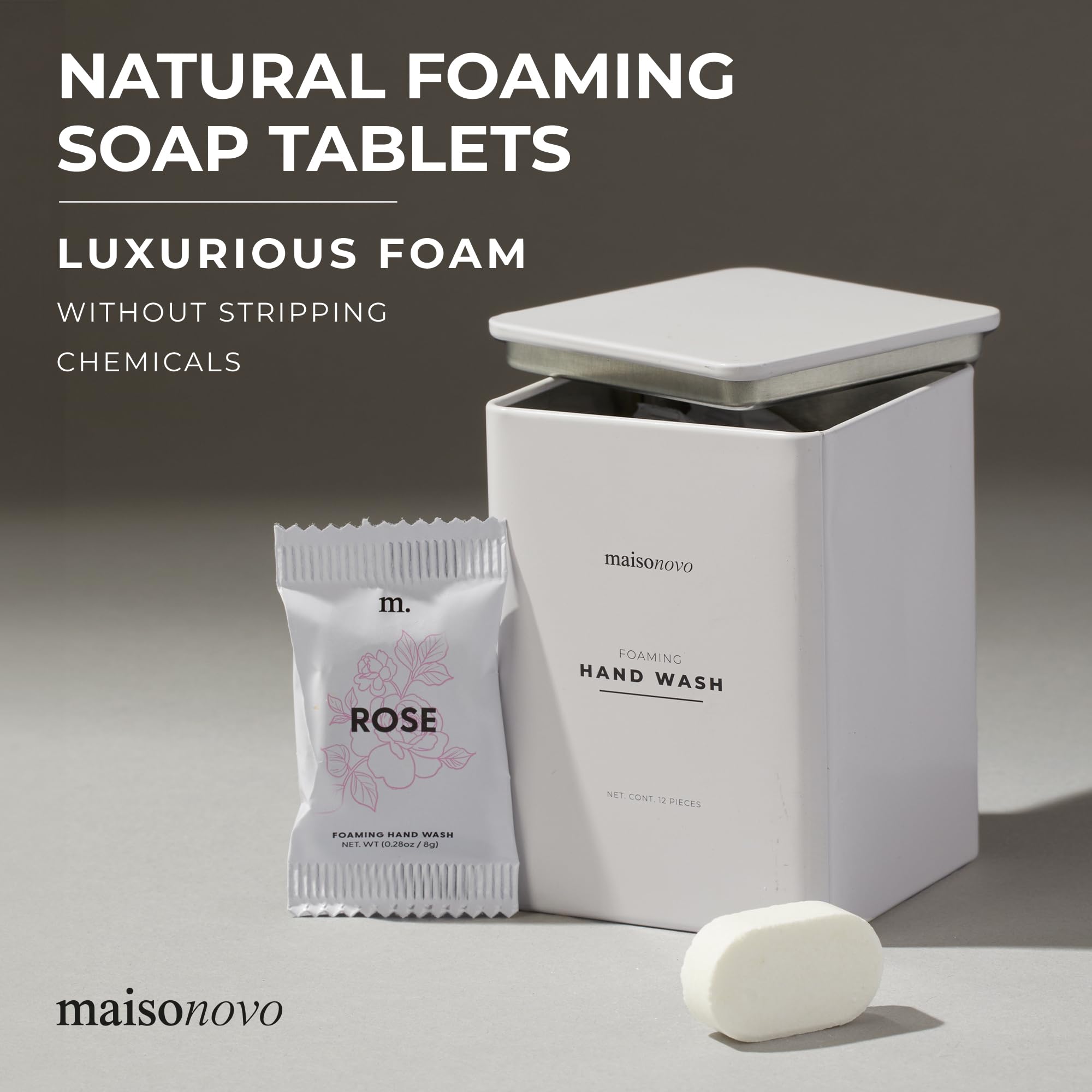 Snapklik.com : 12 Pack Rose Scent Foaming Hand Soap Tablets