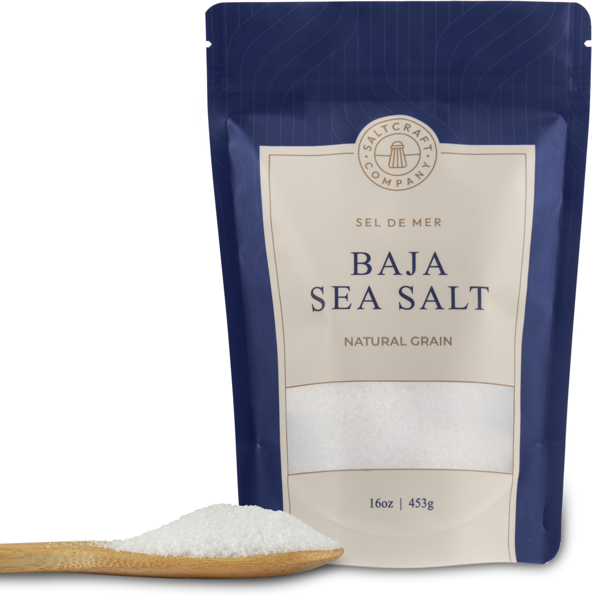 Amazon.com : Baja Gold Mineral Sea Salt - Natural Grain Crystals & Fine ...