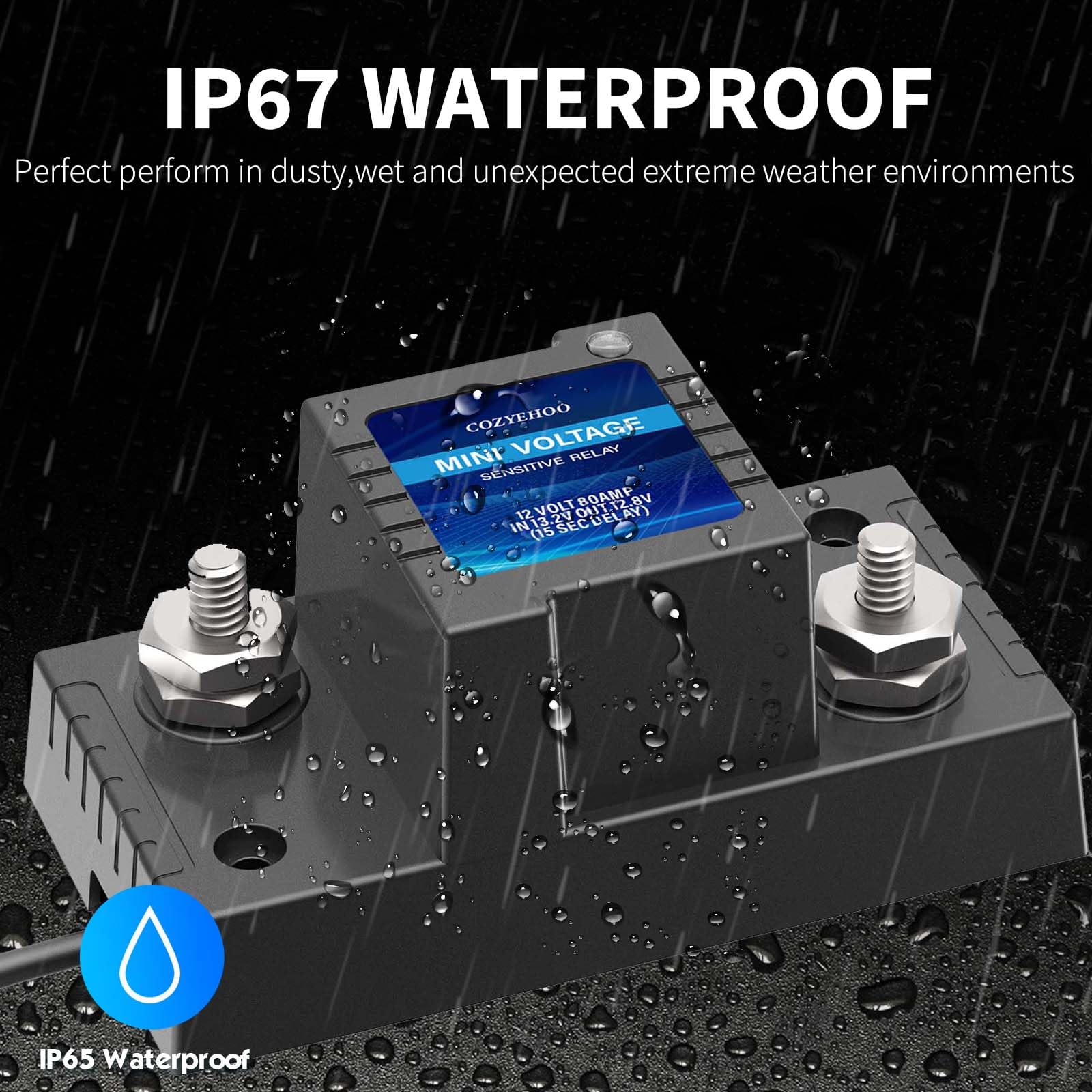 Snapklik.com : 12V 80Amp Dual Battery Isolator Switch,Voltage Sensitive ...