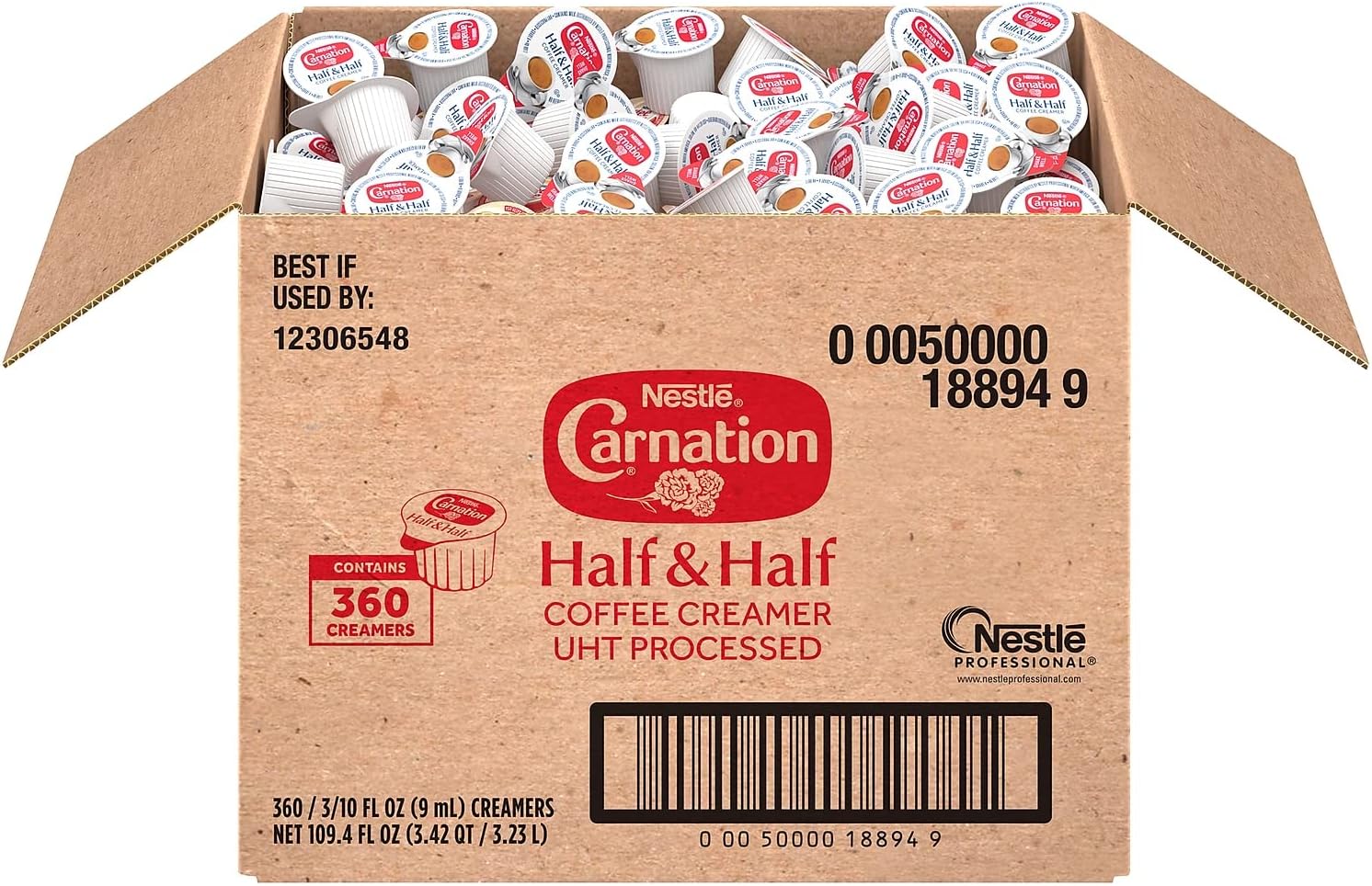 Amazon.com: Half & Half, 0.304 oz Cups, 360/Carton : Grocery & Gourmet Food