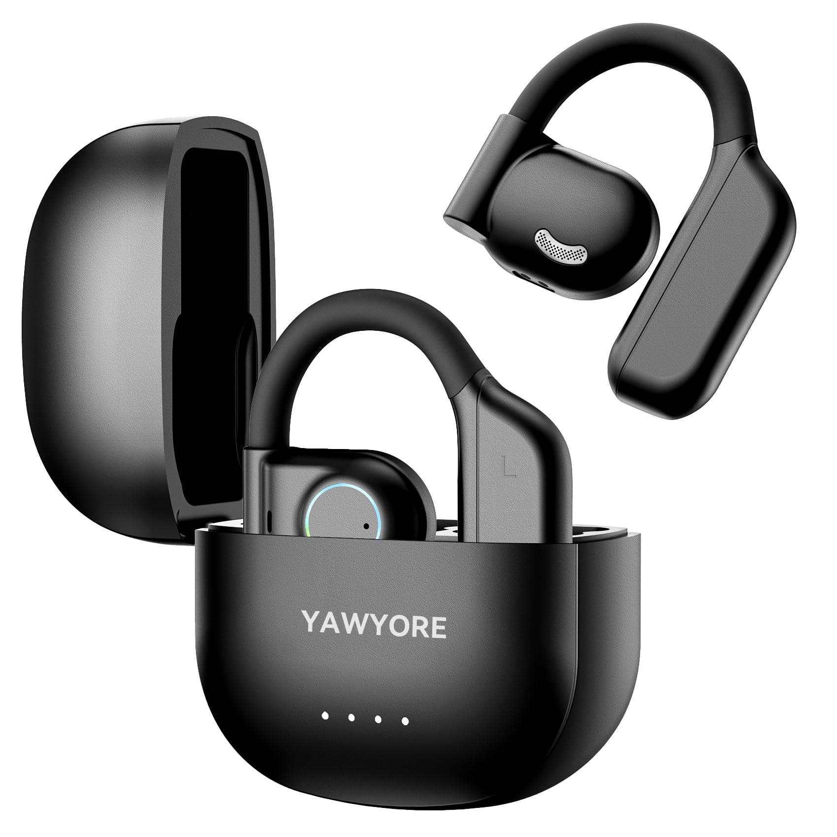Amazon.com: YAWYORE Open Ear Headphones Wireless Bluetooth 5.3 Earbuds ...