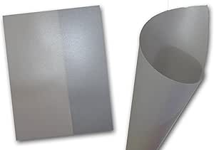 Amazon.com : Curious Translucent Iridescent Silver 27# Text Paper - 50 ...