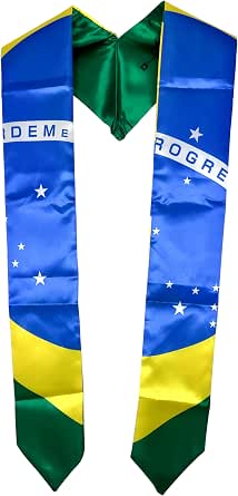 Amazon.com: Diversepride Brazil Graduation stole, Brazil Graduation ...