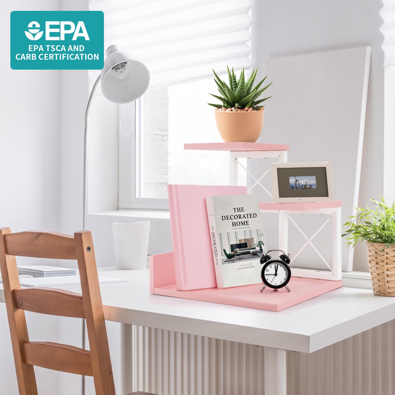 Snapklik.com : Jolitac Wood Desktop Shelf, Desktop Organizer Office ...