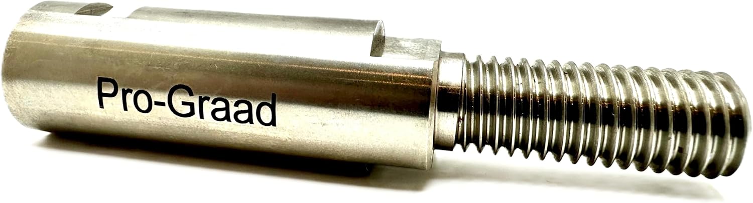 Pro-Graad 4-1/2" Stainless Angle Grinder Arbor Extension, 1-1/2” Thread ...