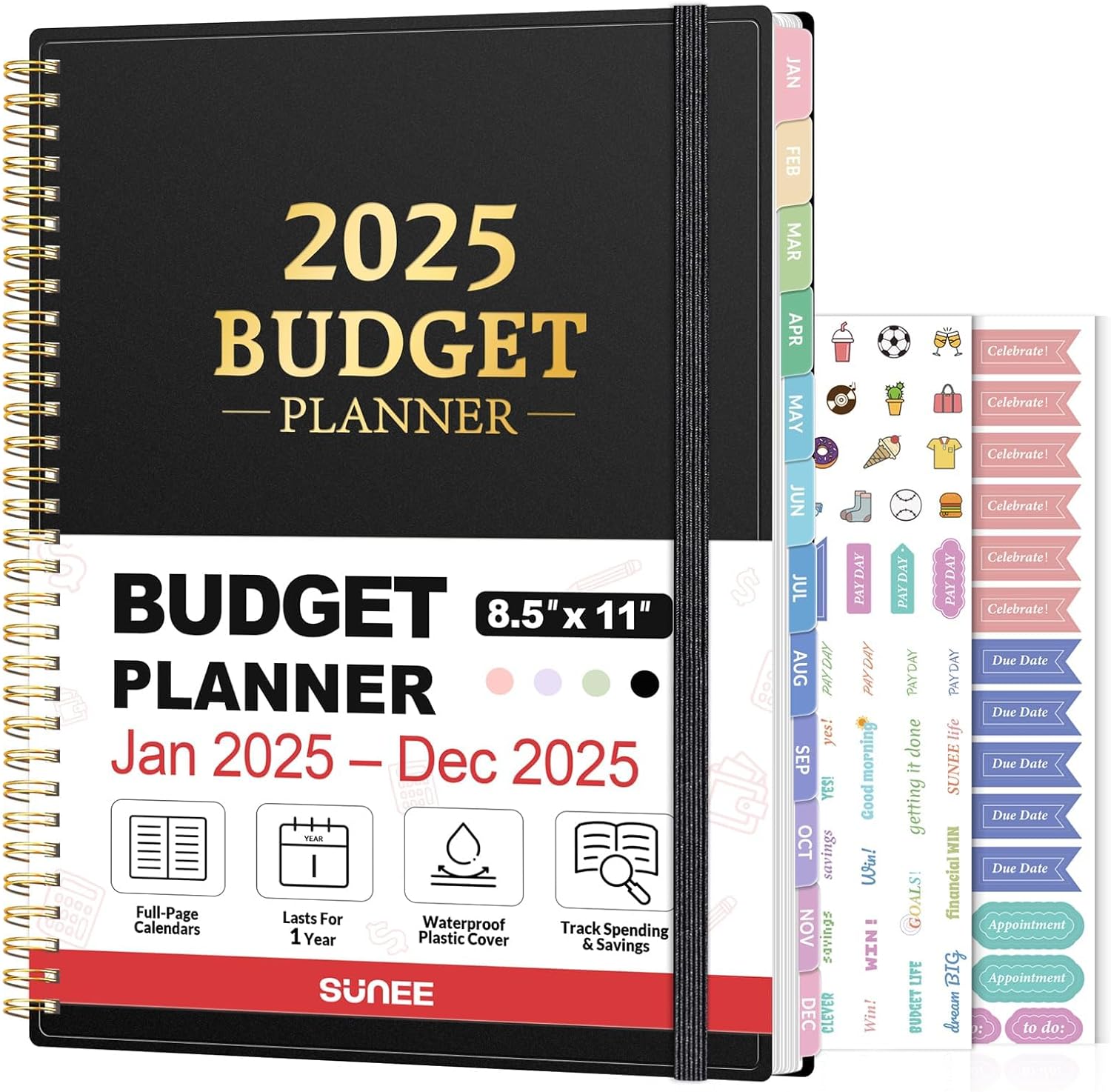 Amazon.com : 2025 Budget Planner - Monthly Budget Book from JAN 2025 ...