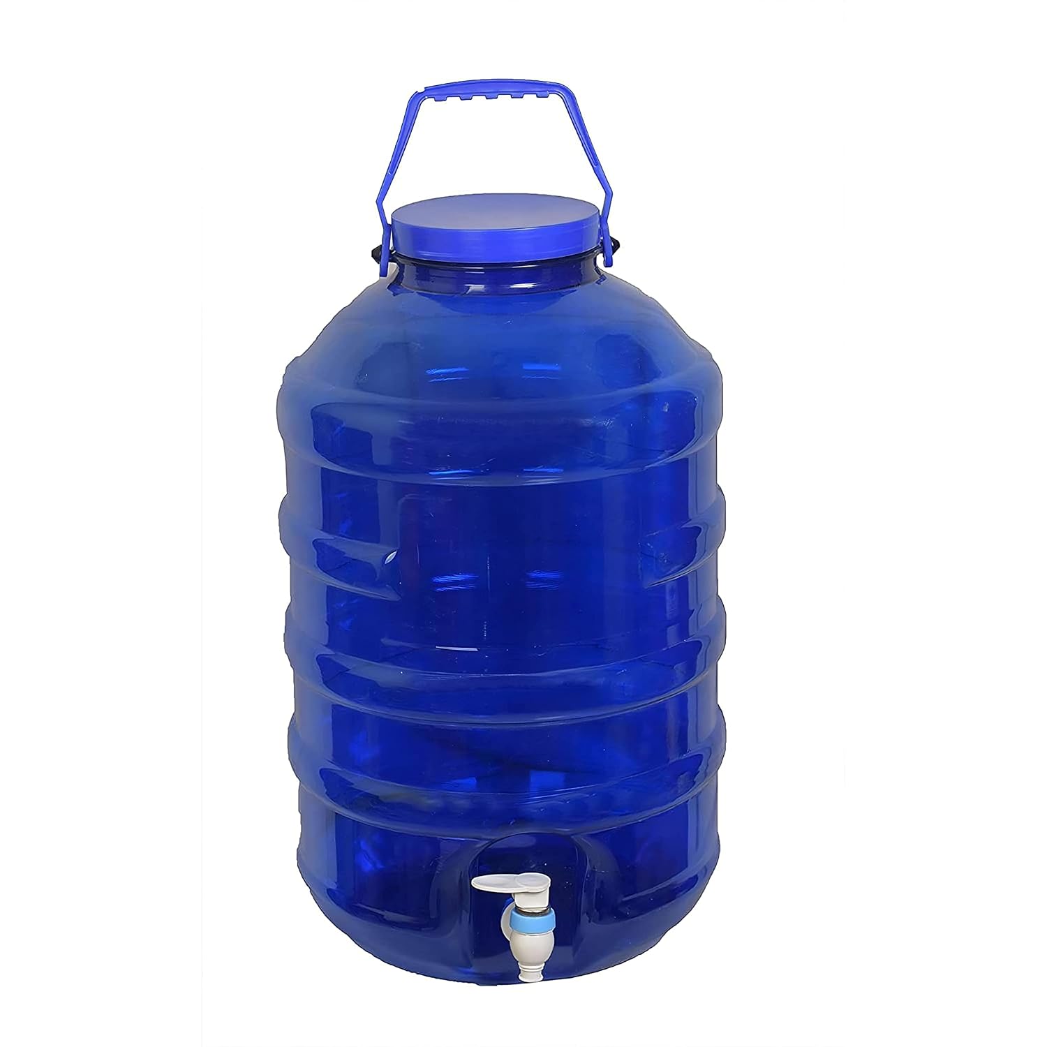 mastBus Aquasafe Plastic Water Jar/Can with Tap and Handle Bottle, 20 ...