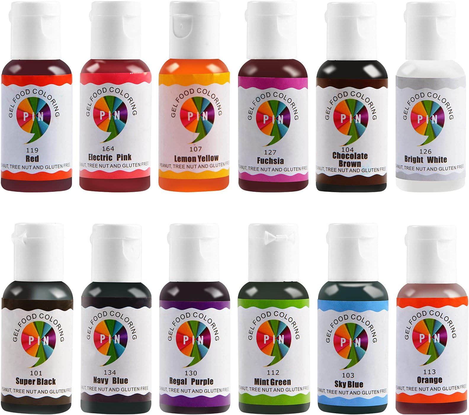 Amazon.com : Food Coloring Liquid Set - Jelife 20 Colors Liquid Easter ...